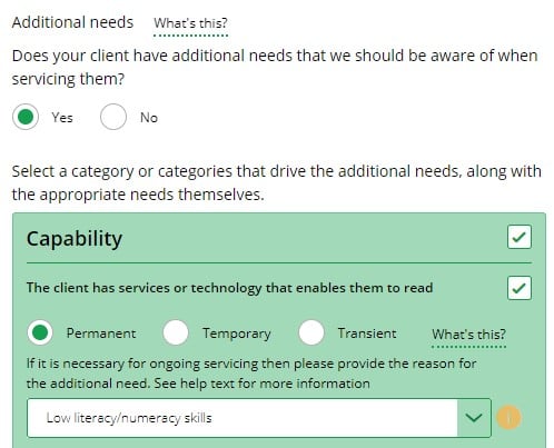 How to let us know when your clients need additional support | Quilter